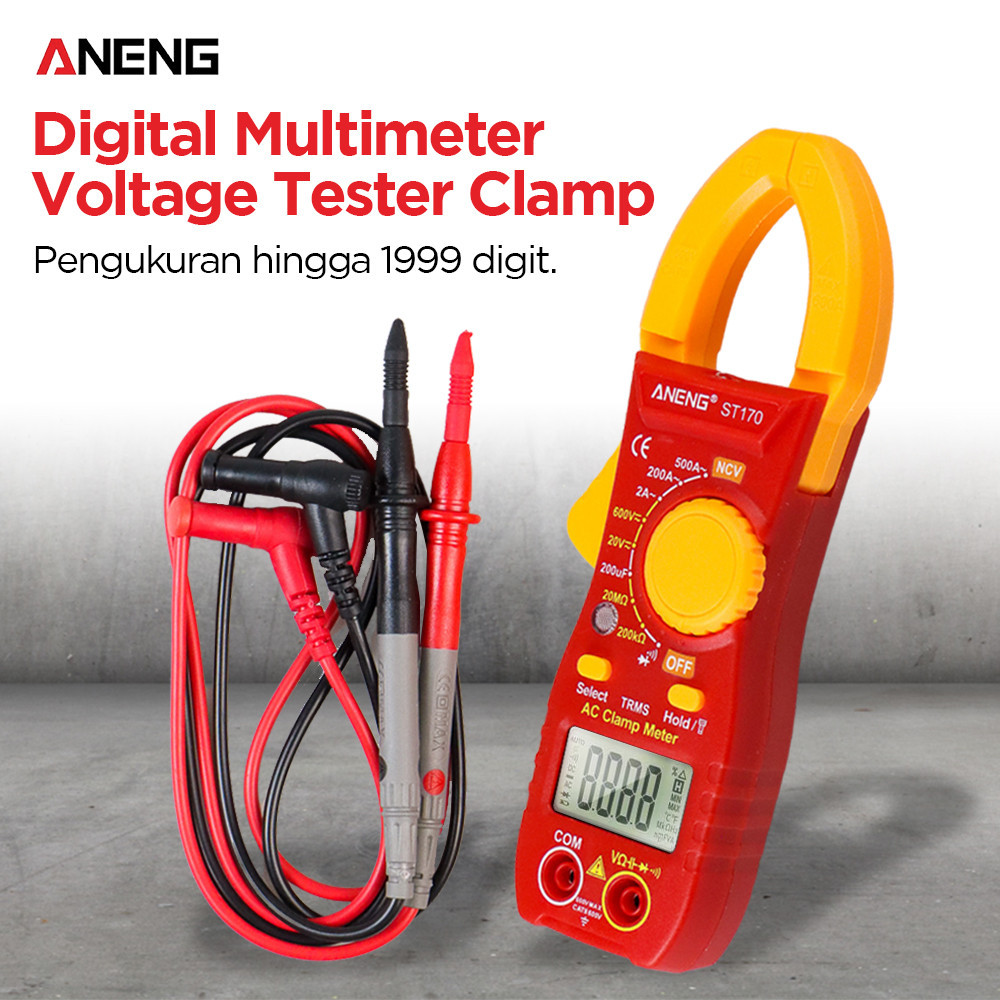 Jual MM- ANENG Digital Multimeter Voltage Tester Clamp - ST170 ...