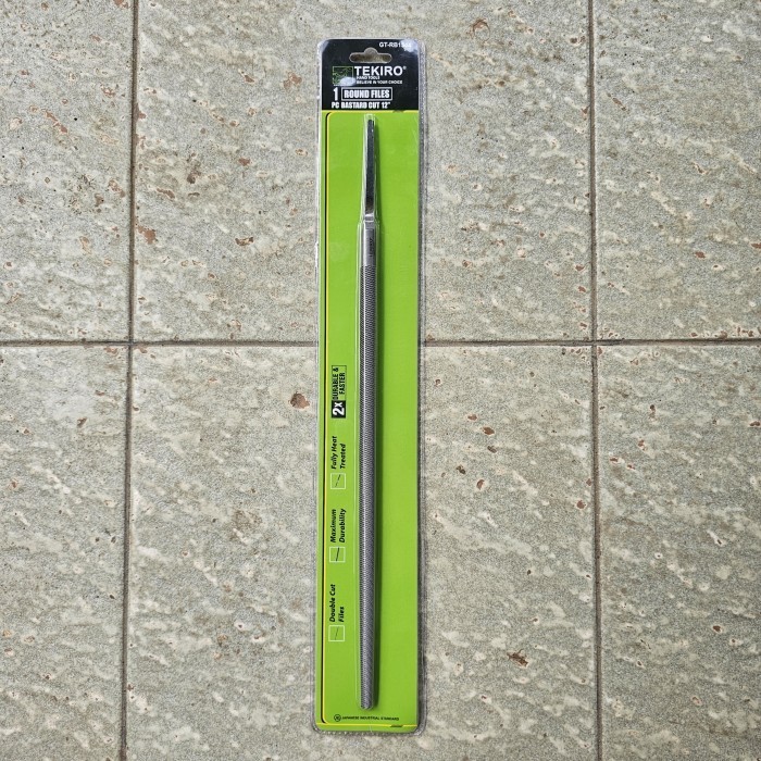 Jual Kikir Bulat Kasar 12 inch TEKIRO Round Files Bastard Cut | Shopee ...