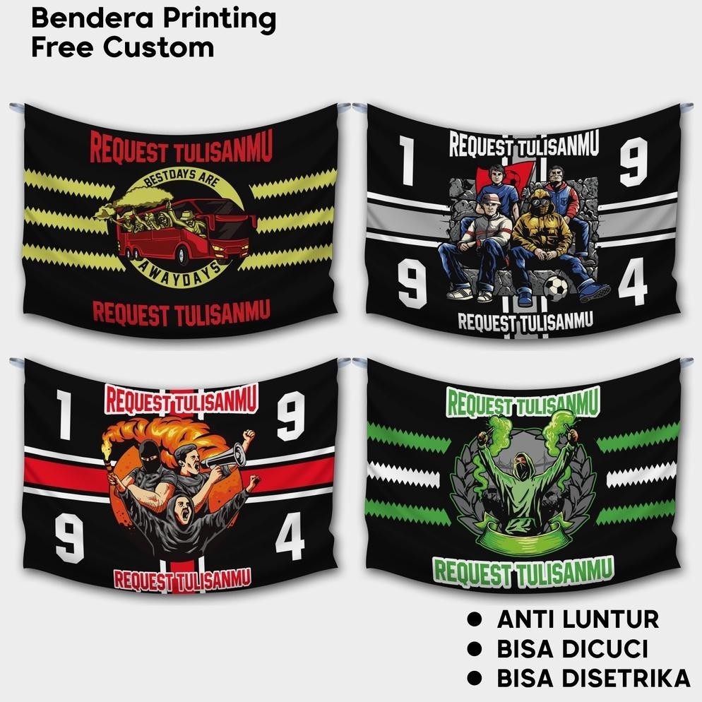 Jual PROMOOO BENDERA SUPORTER JUMBO BEBAS REQUEST | BENDERA KOMUNITAS ...