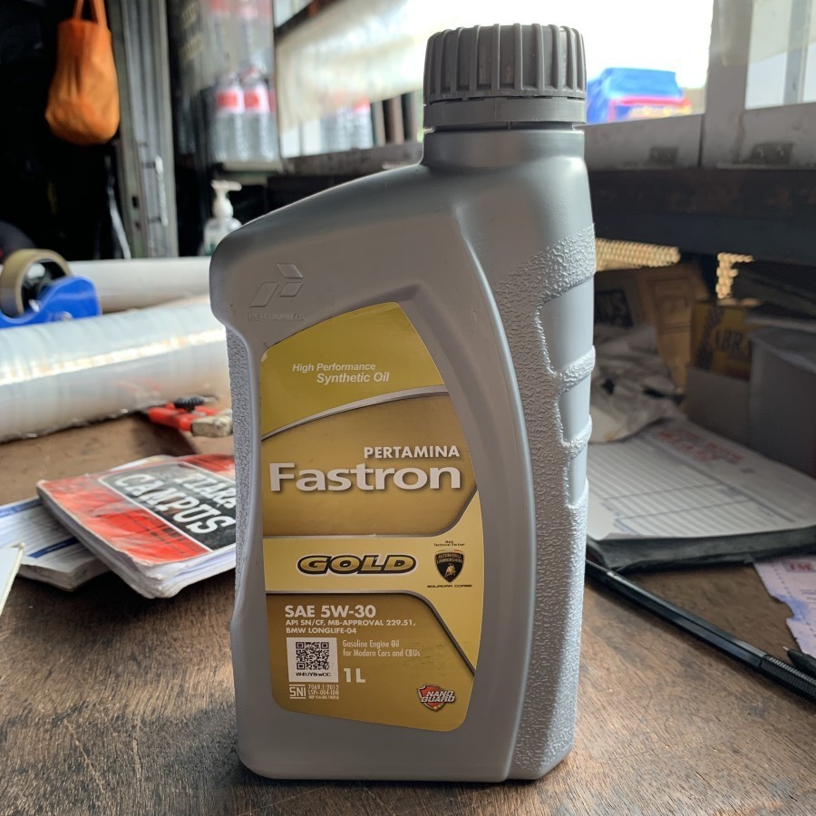 Jual Oli Pertamina Fastron Gold 5W-30 - 1 Liter (Full Synthetic API SN ...