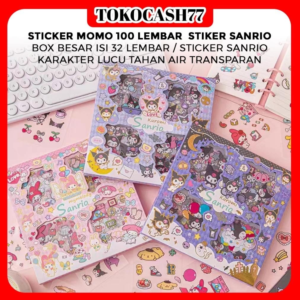 Jual STICKER MOMO WATERPROOF ISI 100 LEMBAR PER BOX | Shopee Indonesia
