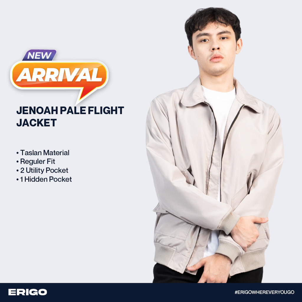 Jual Erigo Flight Jacket Jenoah Pale Unisex | Shopee Indonesia