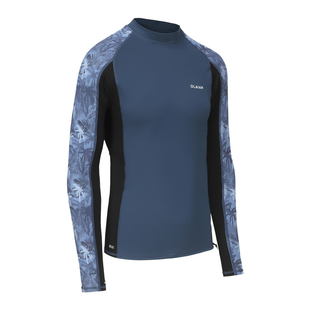 Jual Decathlon Olaian Baju Surfing Pria Anti UV 500 - Biru Navy ...