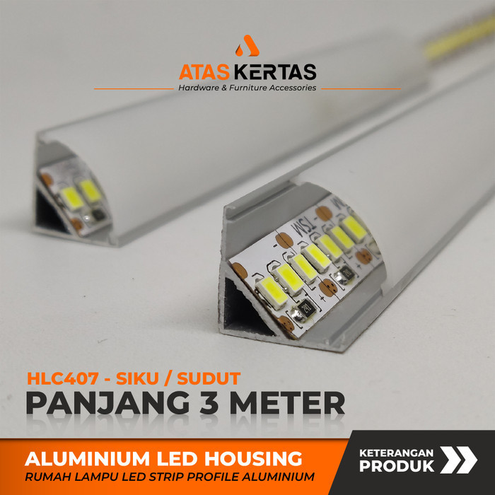 Jual Sukaca - Housing Led Strip Sudut Kap Rumah Lampu Profile Siku ...