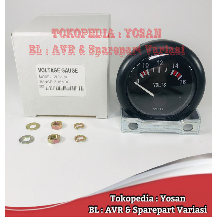 Jual Produk VOLT GAUGE 12V VDO VTL-12V GAUGE METER VOLT VOLTAGE ...