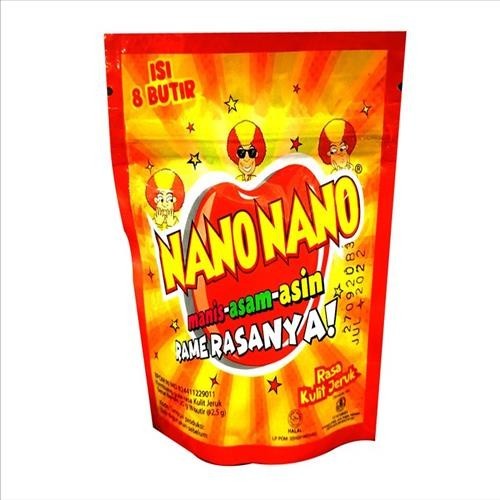 Jual S08065 PERMEN SACHET NANO NANO KULIT JERUK 2,5X8GR MAJU BERSAMA ...