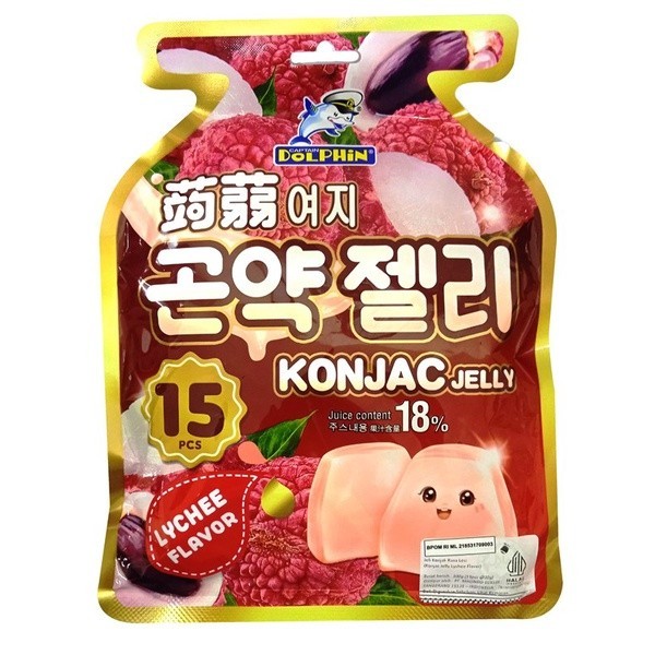 Jual S58094 DOLPHIN LYCHEE KONJAC PUDDING JELLY 300GR MAJU BERSAMA ...