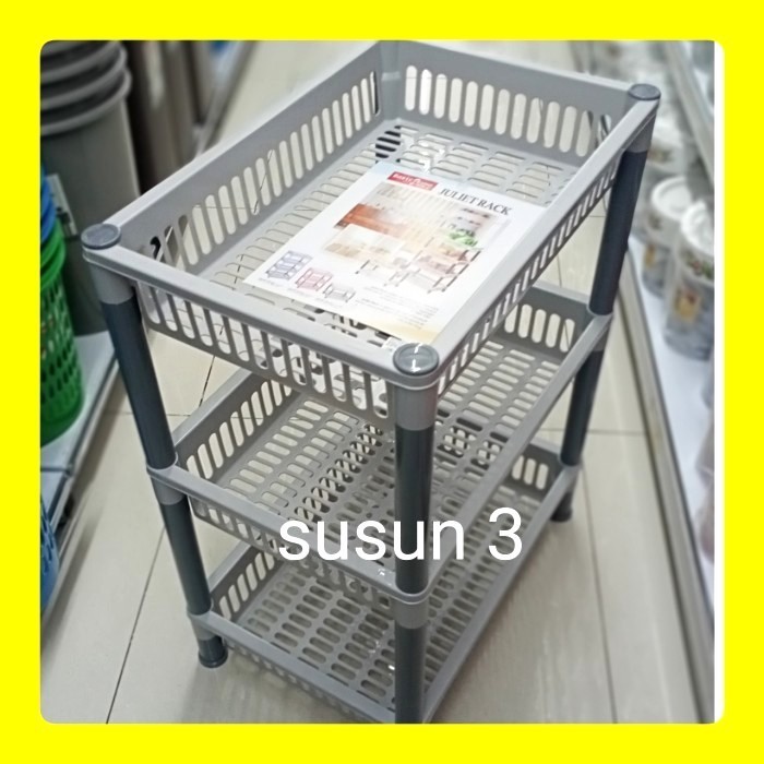 Jual LIMITED EDITION rak plastik serbaguna, besar susun 3, basic home ...