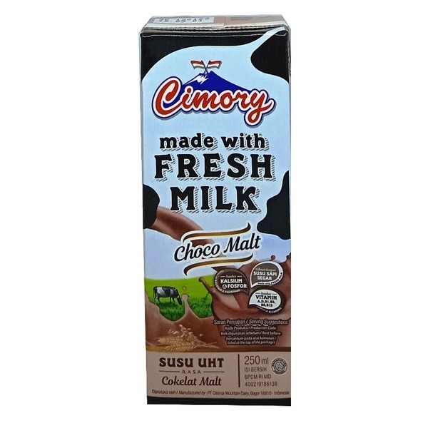 Jual S47033 CIMORY CHOCO MALT SUSU UHT 250ML KOTAK MAJU BERSAMA ...