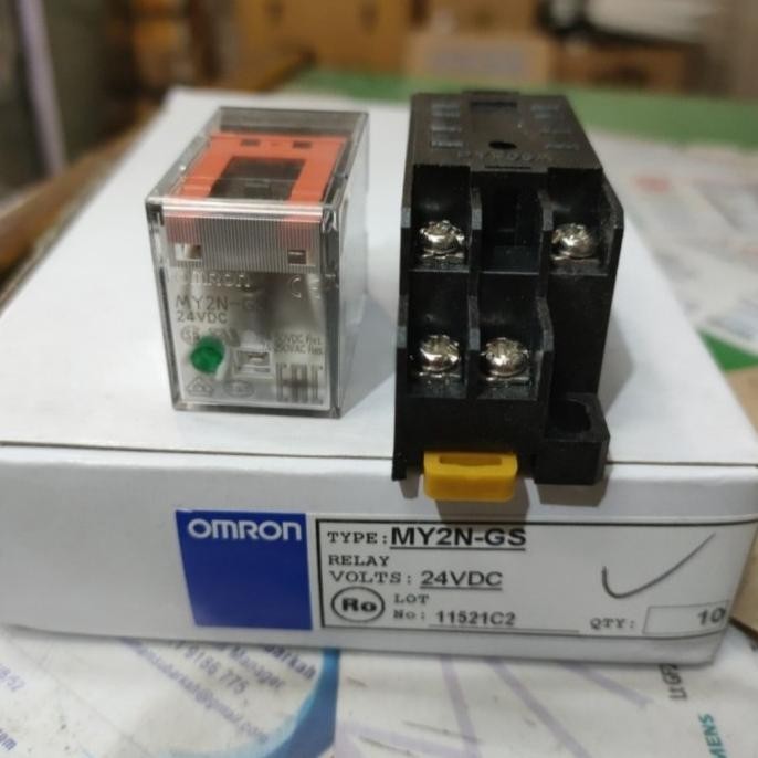 Jual Relay My2N Gs 24Vdc Oroginal Omron + Soket Hemat | Shopee Indonesia