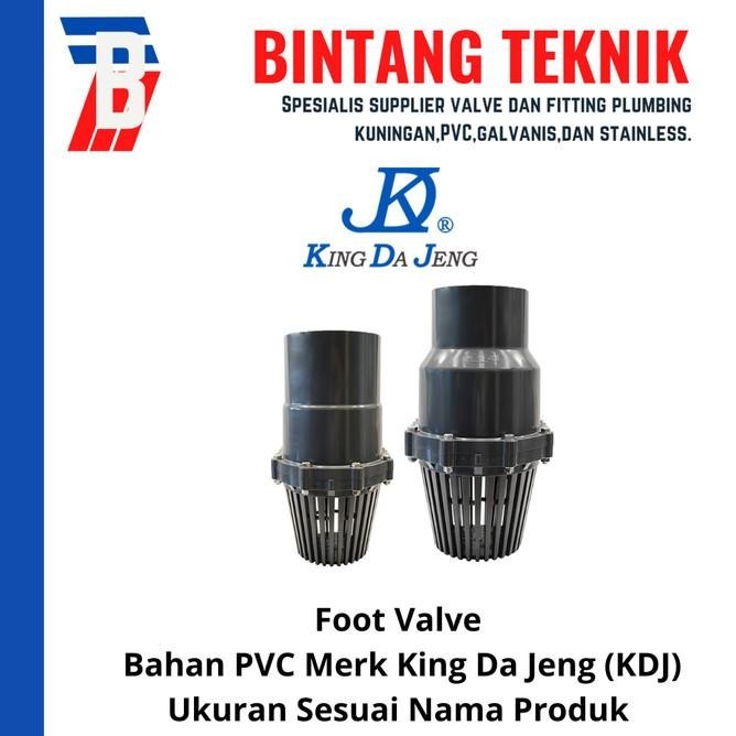 Jual Foot Valve 3" Inch Pvc Merk Kdj | Shopee Indonesia