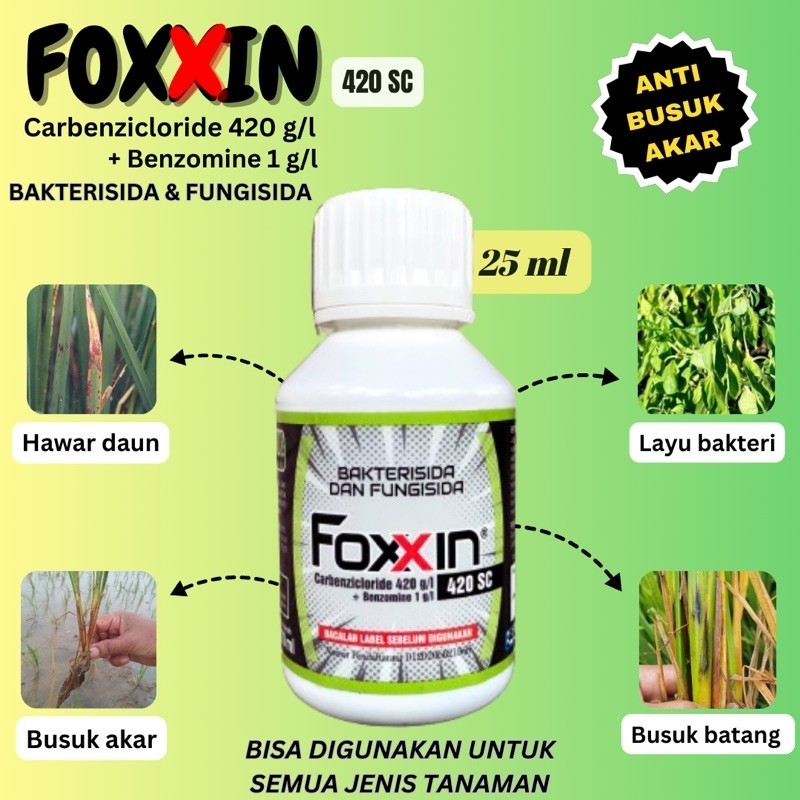 Jual FOXXIN - Netto 25ml Pupuk Cair Fungisida Dan Bakterisida Terbaik ...