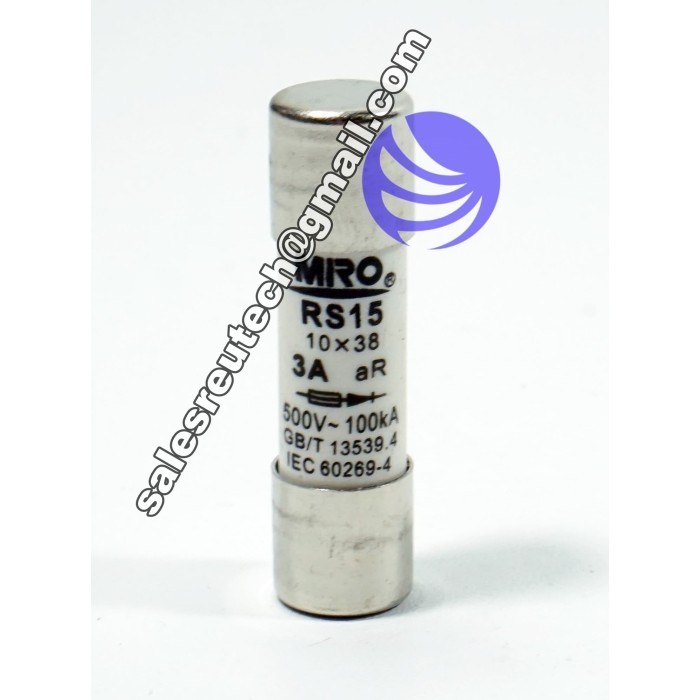 Jual Fuse aR 10x38mm 3A 500V ( Fuse Miro RS15 3A 500V ) | Shopee Indonesia