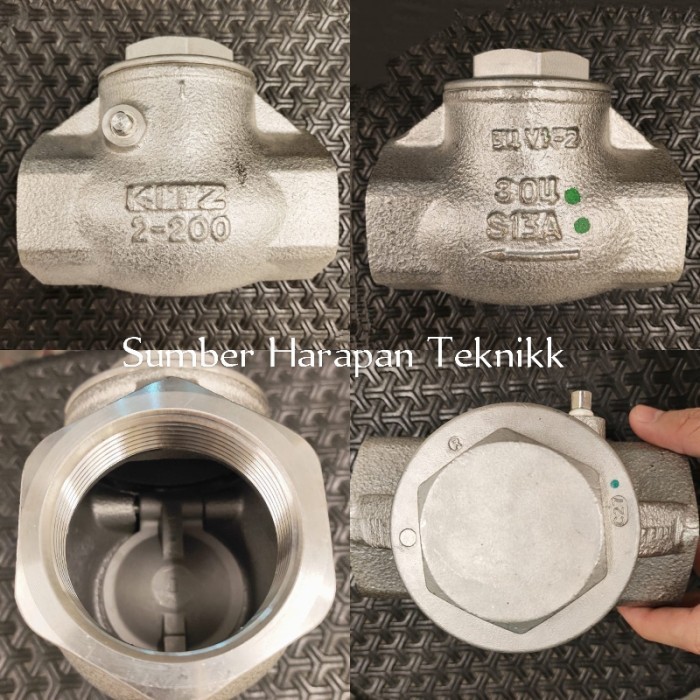 Jual SWING CHECK VALVE KITZ STAINLESS 1"INCH / STAINLESS STEEL SS304 | Shopee Indonesia