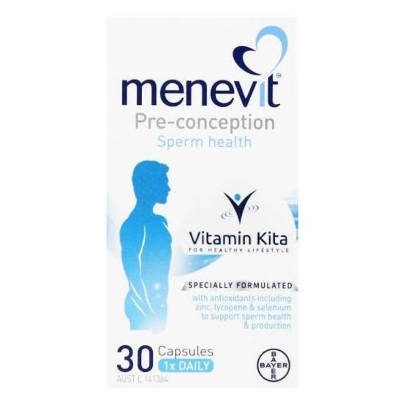Jual Menevit Pre-conception Sperm Health Male 30 Suplemen Kesuburan ...