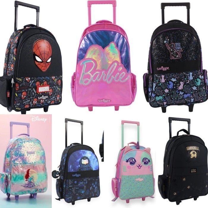 Jual Smiggle Tas Trolley Bag Anak / Tas Troli Trolly Marvel Cat ...