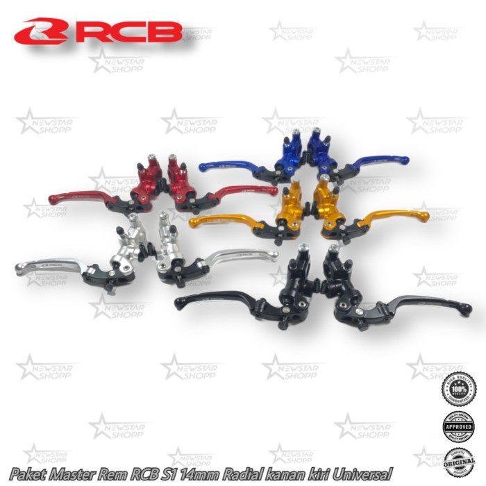 Jual Master Rem Rcb S1 14Mm Kanan Kiri Radial Nmax Pcx Adv Xmax Vario Wr155 | Shopee Indonesia