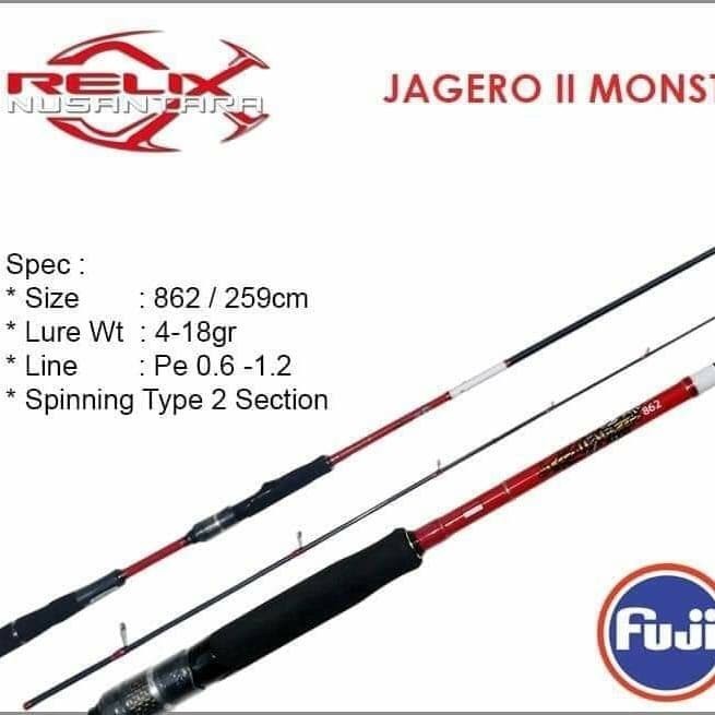 Jual Joran Cangkek Jagero II Monstero 862 UL Relix Nusantara PE 0.6-1.2 | Shopee Indonesia
