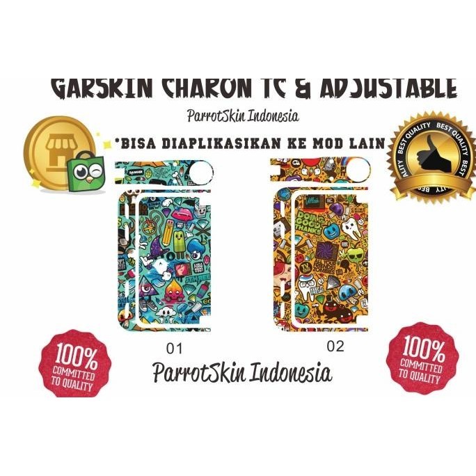 Jual Garskin mod vape SMOANT CHARON TC & ADJUSTABLE doodle art Evvarisk ...