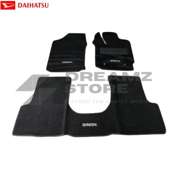 Jual Original Karpet Mobil Daihatsu Sirion Black - Bludru Full Set ...
