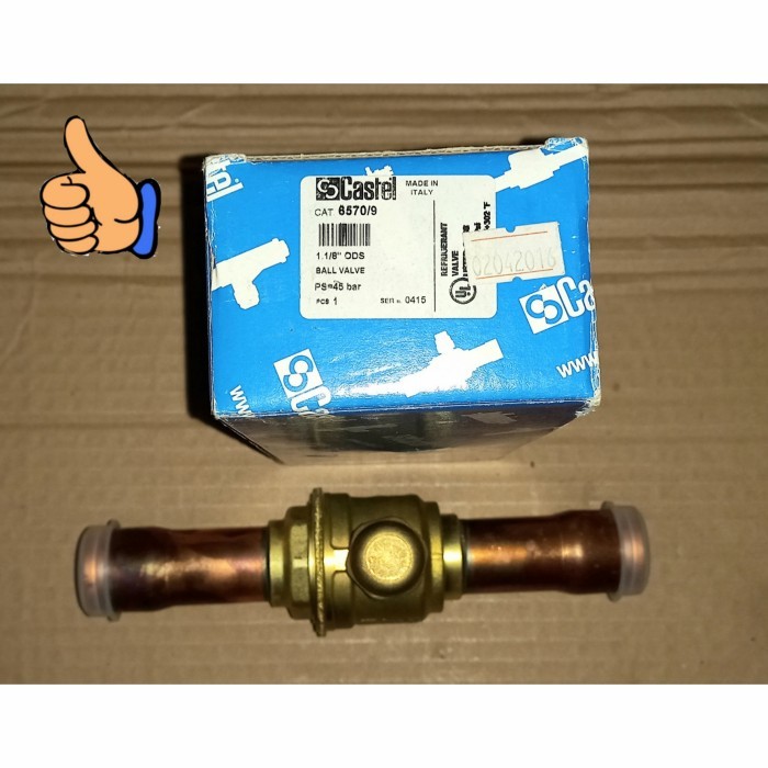 Jual BALL VALVE CASTEL 6570/9 (1 1/8 X 1 1/8) | Shopee Indonesia