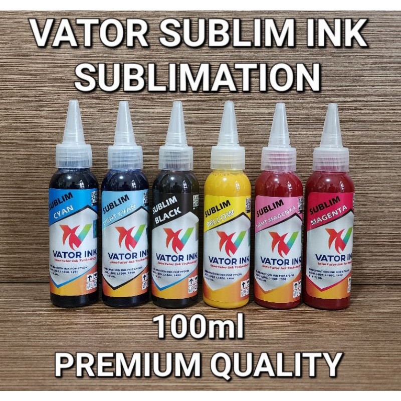 Jual Tinta Sublim EPSON Vator Ink 100ml Sublimation Sablon Mug Kaos ...