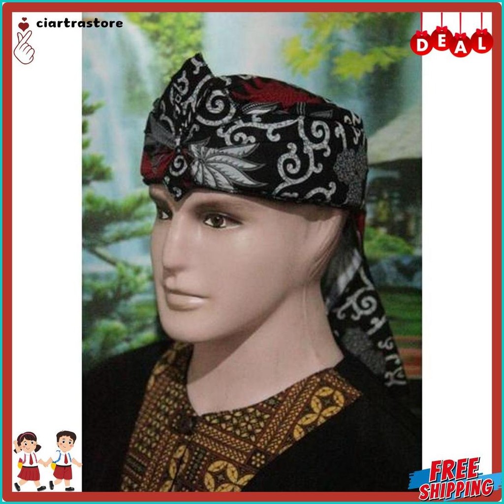 Jual Blankon Sunda Jawa Dewasa Anak Tradisional Atas Full Tutup(Biru ...