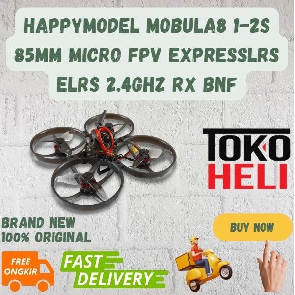 Jual Happymodel Mobula8 1-2S 85mm Micro FPV ExpressLRS ELRS 2.4Ghz RX BNF | Shopee Indonesia