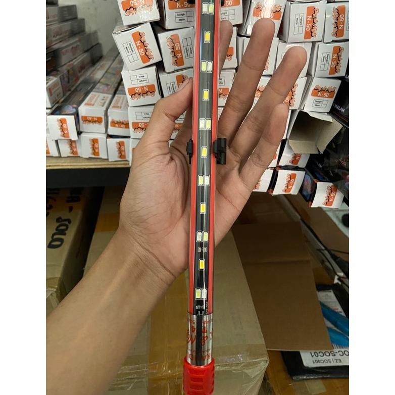 Jual fgk-45 Lampu Celup Aquarium Kandila Day and Night 3 Mode Warna 20.30.40.50.60.80.100cm ...