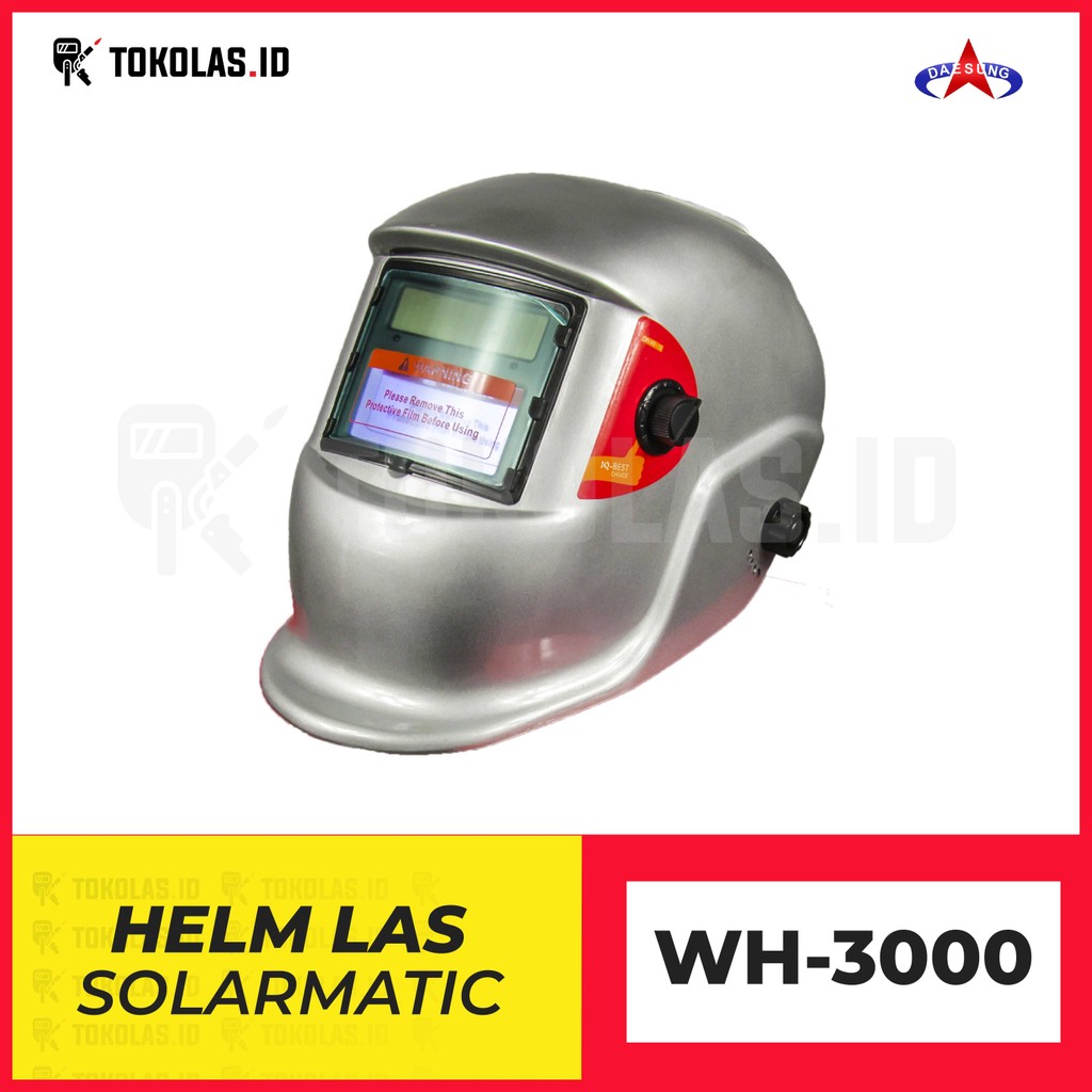Jual Daesung Auto Darkening Solarmatic Helmet Helm Kedok Las Otomatis ...