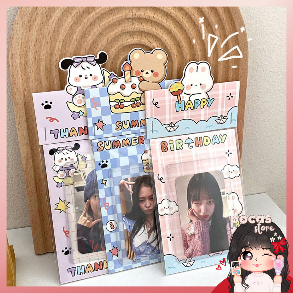 Jual [PS] (3PCS) Alas Plastik Packing Photocard KPOP Koleksi Alas Pack ...