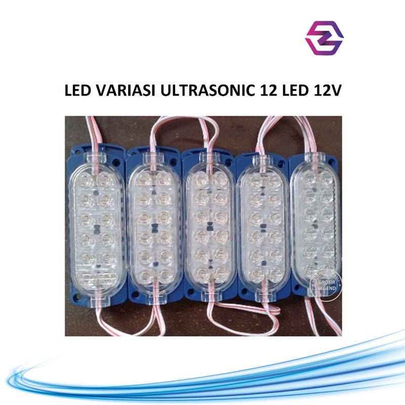 Jual Lampu led variasi kabin ultrasonic 12V 12 led biru | Shopee Indonesia