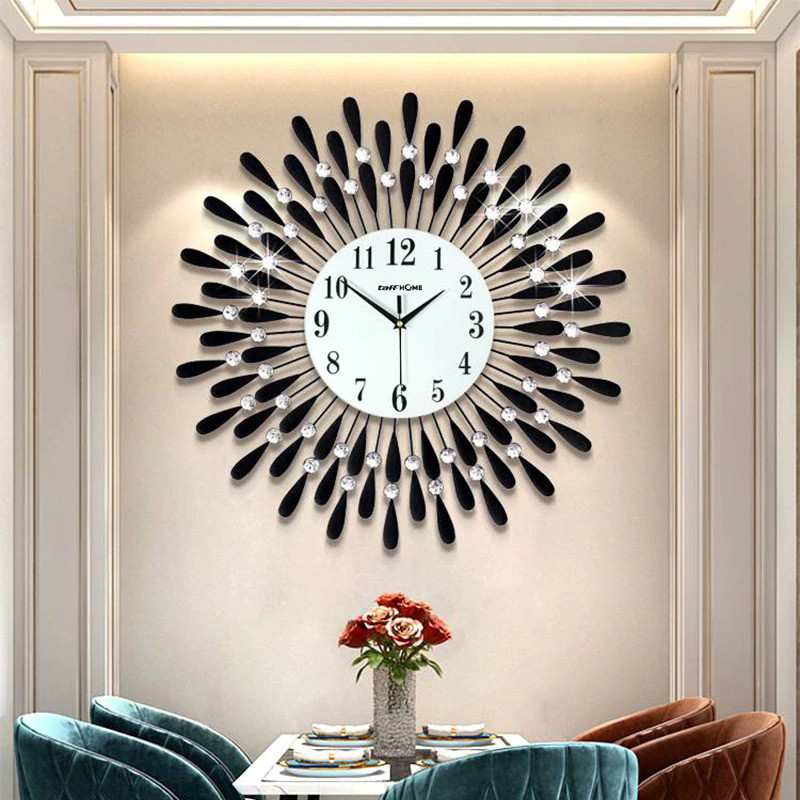 Jual Jam Dinding 3D Quartz Clock Creative Luxury Diamond 38cm - H74 ...