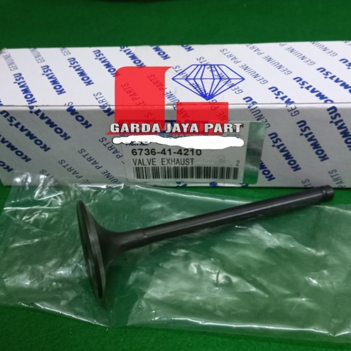 Jual (GJP) VALVE EXHAUST KOMATSU PC200-7 6D102 4D102 CUMMINS 6BT 4BT ...