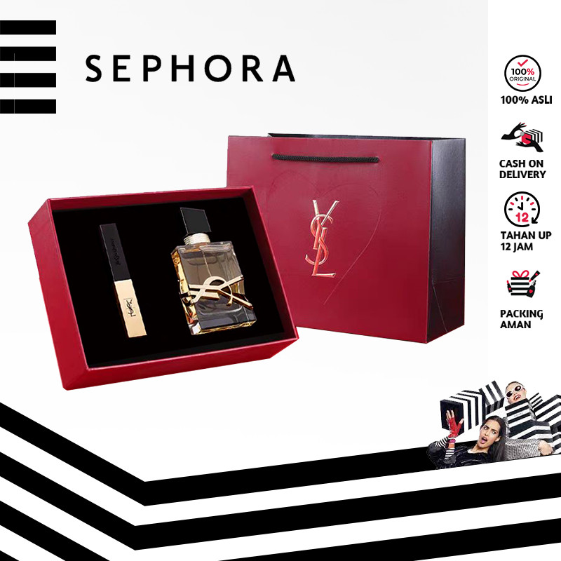 Jual [100% Original]YSL Parfum Gift Set YSL LIBRE EDP 50ml +ysl ...