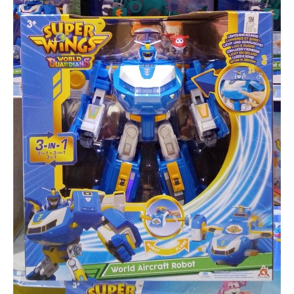 Jual Licy Jual Mainan : Super Wings World Guardians 3In1 Robot Pesawat ...