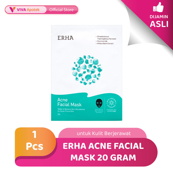 Jual Erha Acne Facial Mask untuk Kulit Berjerawat 20 Gram (1 Pcs ...