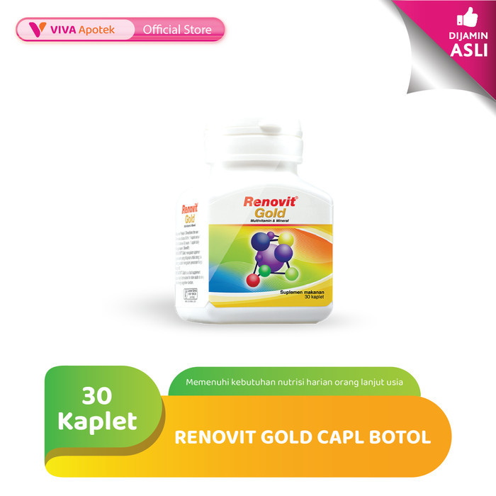 Jual Renovit Gold untuk Kebutuhan Multivitamin dan Mineral (30 Kaplet ...
