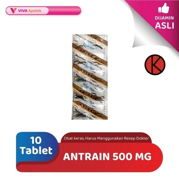 Jual Antrain 500 mg / Metamizole / Pereda Nyeri / Sakit Kepala (10 ...