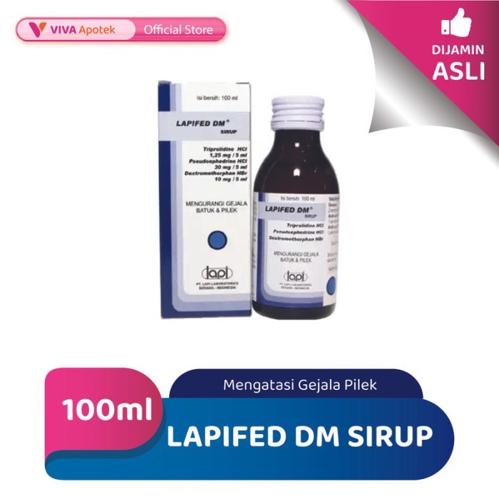 Jual Lapifed DM Sirup untuk Mengatasi Gejala Pilek (100 ml) | Shopee ...