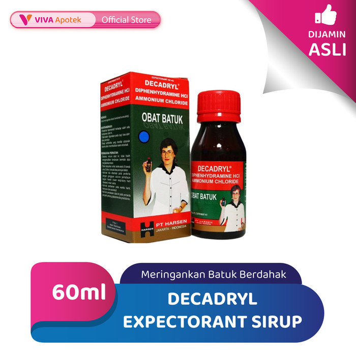 Jual Decadryl Expectorant Sirup Meredakan Batuk Berdahak (60 ml ...