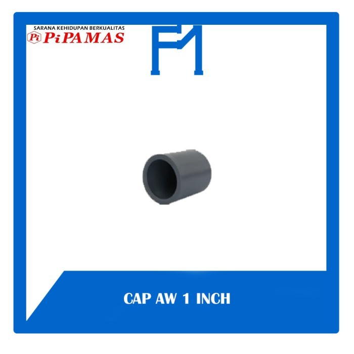 Jual CAP AW 1 INCH PIPAMAS SAMBUNGAN FITTING PIPA AIR PVC DOP TUTUP ...