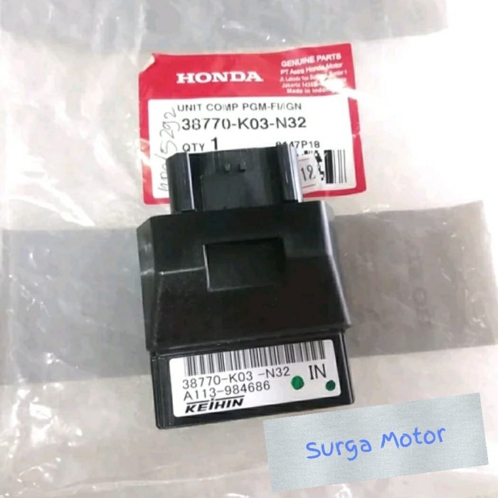 Jual Ecm Ecu Cdi Revo Fi Injeksi Pgm Fi Injeksi Ori Honda Ahm 38770-K03 ...