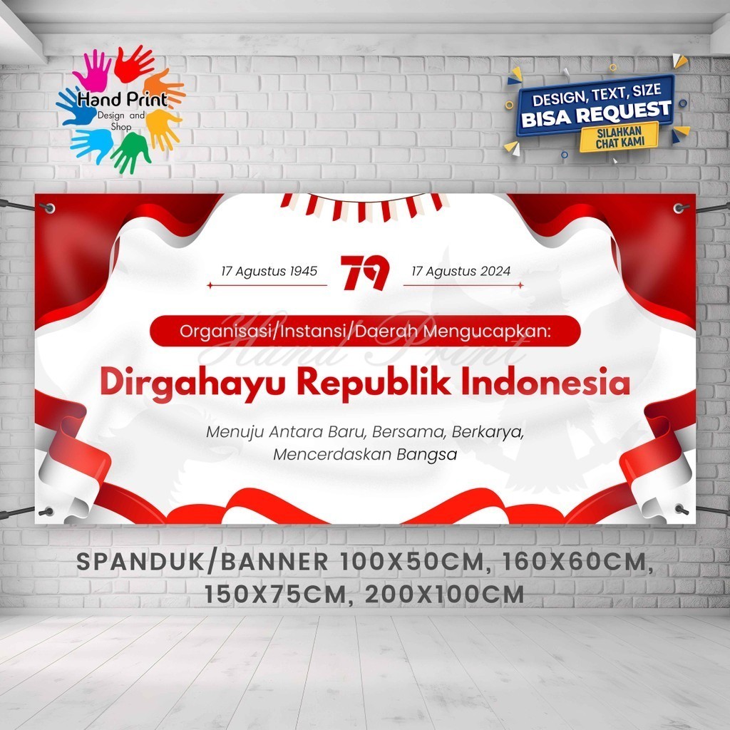 Jual Cetak Spanduk Banner 17 Agustus Hari Kemerdekaan Perayaan MMT ...