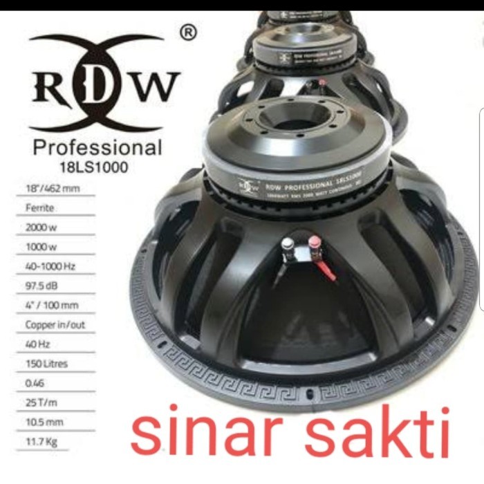 Jual Speaker komponen rdw 18ls1000 18 ls1000 18inch original | Shopee Indonesia
