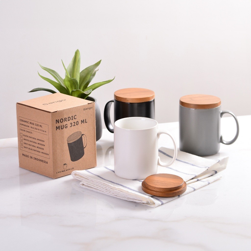 Jual SANGO Gelas Cangkir Keramik Mug Kopi Teh Nordic Hampers | Shopee ...