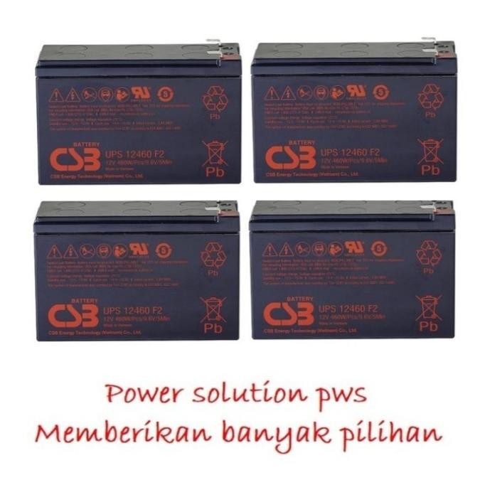 Jual RBC133 Battery Competible For UPS APC. 4x Baterai LONG / CSB 9Ah ...