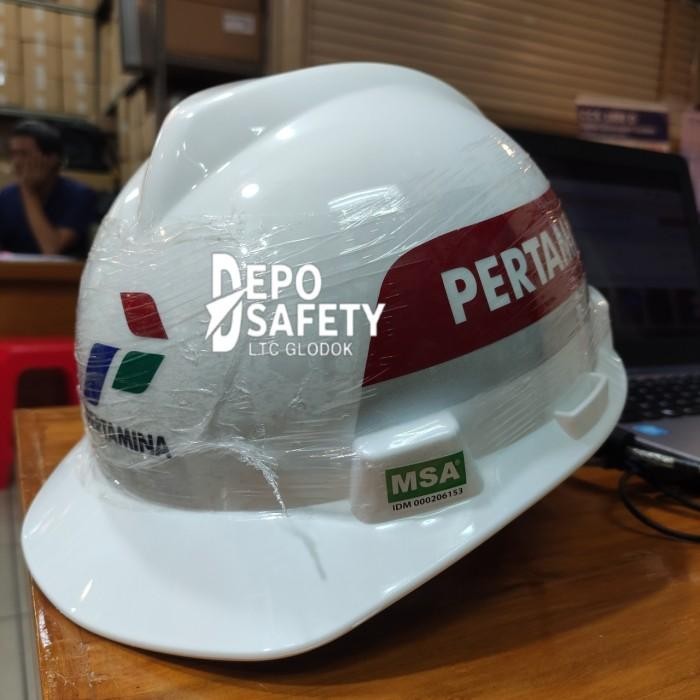 Jual Helm Safety Pertamina V Gard Standard Sni - Helm Safety Msa ...