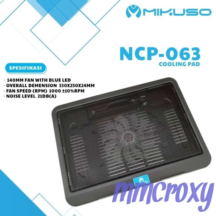Jual Cooler Pad Mikuso Ncp-063 Cordie-1 Notebook Cooling Pad | Shopee Indonesia