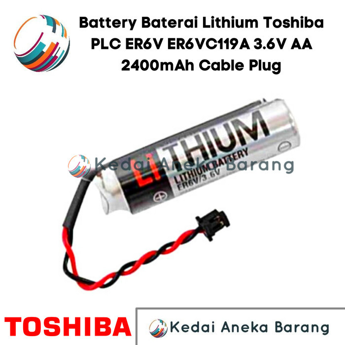 Jual Battery Baterai Lithium Toshiba PLC ER6V ER6VC119A 3.6V AA 2400mAh ...